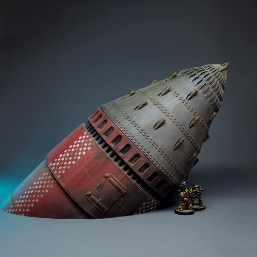 🎲 Boarding Torpedo Drill Head - Miniature Wargaming Terrain・ 3D File ...