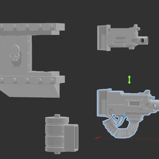 🛰 Side turret for space tanks・Free 3D File for ・Cults