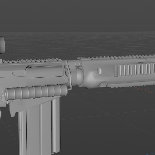 OBJ file Belgian FN Fal rifle digital model material-2 🗺️ ・3D print ...
