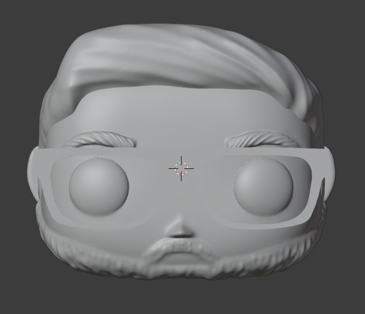 Descargar archivo STL Funko Pop Head - Hombre con barba • Modelo para imprimir en 3D ・ Cults
