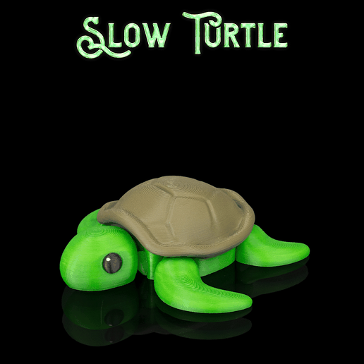 🐢 Slow Turtle・ 3D File for 3D printing・Cults