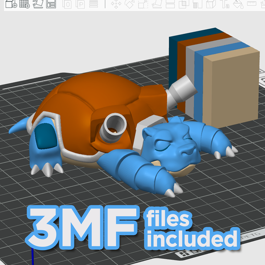 ⛲ BLASTOISE FOUNTAIN - Easy print・ STL File for 3D printing・Cults