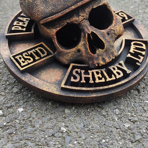 💀 Skull on Peaky Blinders EdBo・ 3D File for 3D printing・Cults
