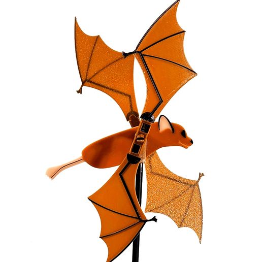 🦇 Bat Wind Spinner・ STL File for 3D printing・Cults