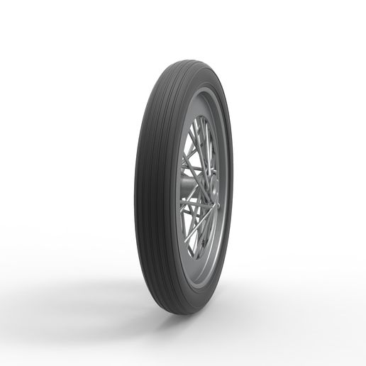 🛞 Front wire wheel of vintage dragster Version 2 Scale 1:25・ 3D File ...