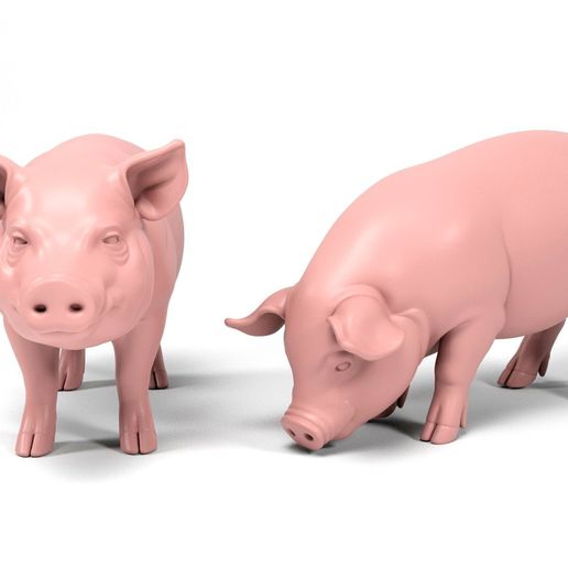 🐖 Pigs・ STL File for 3D printing・Cults