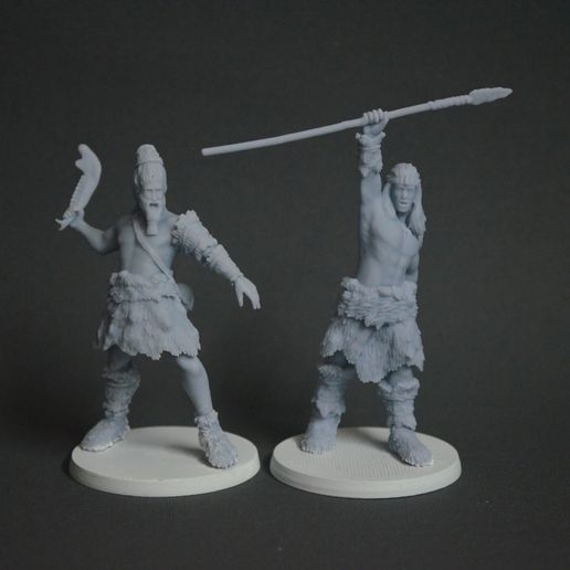 🎲 Stone Age Tribe 8 - 75 mm・Free 3D File for 3D printing・Cults