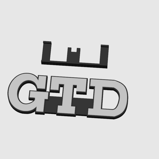 📛 GTD Front badge emblem・ 3MF File for 3D printing・Cults