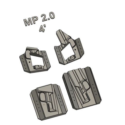 🛠️ Smith & Wesson M&P9 M2.0 4-Inch Compact Canted Right-Hand Split Mold ...
