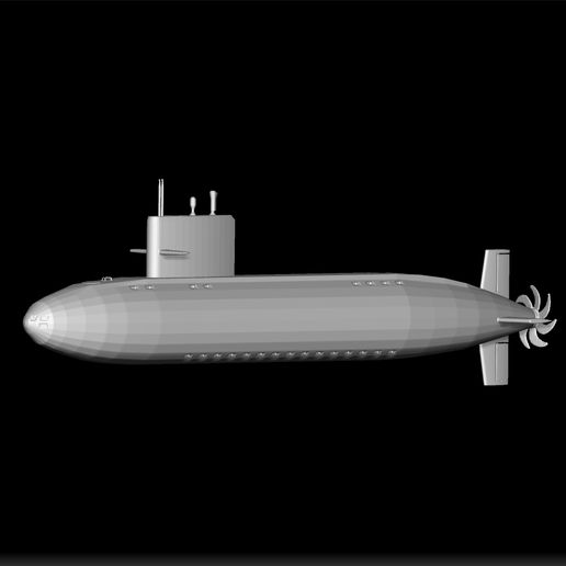STL file Submarine USS Blueback SS-581 - Detailed Naval Vessel Model ...