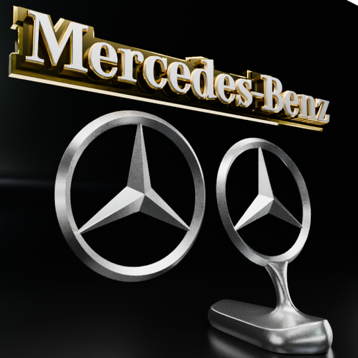 🟢 MERCEDES BENZ Car SUV Logo Emblem Badge Sign Crest Symbol Mark ...