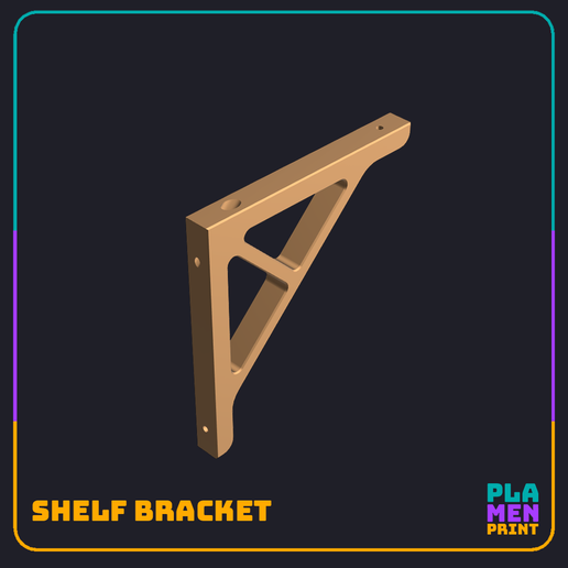 👽 Shelf Bracket Heavy Duty・Free STL File for 3D printing・Cults