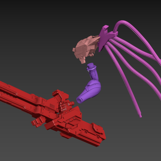 🤖 Wired Mech Static 100mm Set・ 3D File for 3D printing・Cults