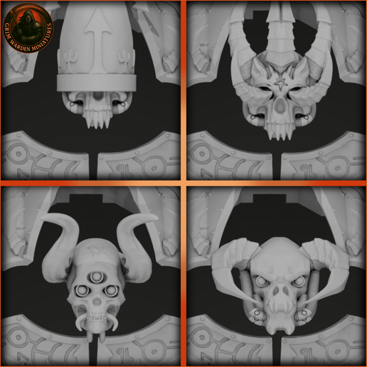 🤖 Cursed Apostles Slender Mech Armor・ 3D File for 3D printing・Cults