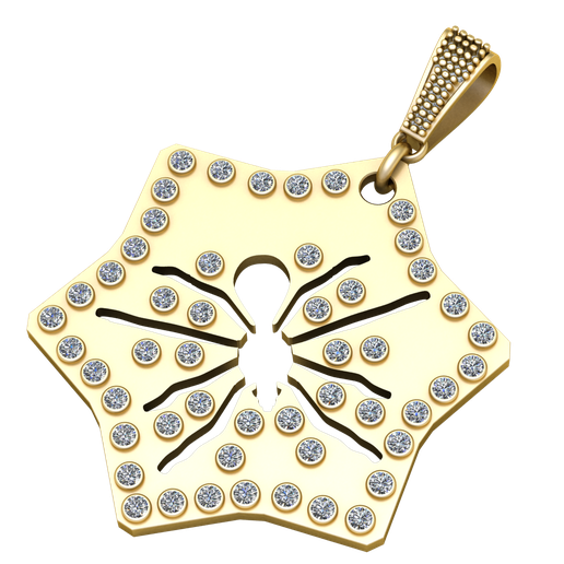 STL file SPIDER DESIGN PENDANT 3D PRINTABLE MODEL 🕷️ (OBJ)・3D print ...