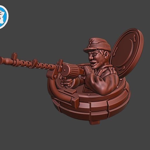 🪖 Shooting crew + cupola for Panzer IV Ausf H・ 3D File for 3D printing ...