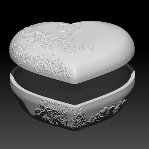 ️‍🔥 LOVE Heart Casket・ 3D File for 3D printing・Cults