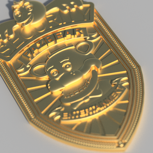 🎬 Five Night at Freddys - Movie - Security badge・ STL File for 3D ...