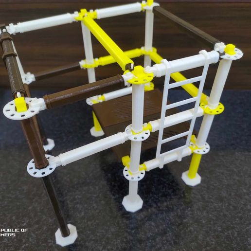 🏛️ Scaffolding V2・ STL File for 3D printing・Cults