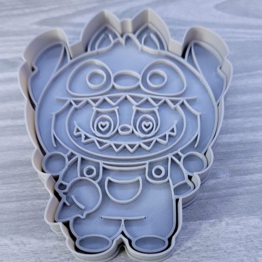 Archivo STL Labubu-Ice cream Cookie Cutter 🍪 ・Objeto imprimible en 3D ...