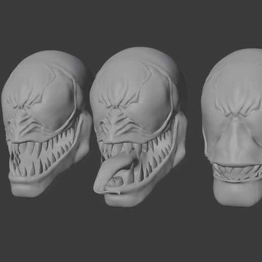 🦸‍♂️ 1/12 venom head (CassiantheMaker)・Free STL File for 3D printing・Cults