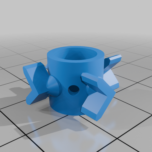 🚁 Radial-Flow Flat-Blade Impeller – 20 mm・Free 3D File for ・Cults