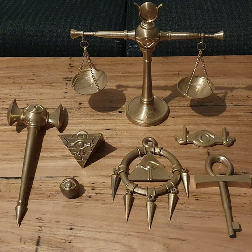 Download STL file Yu-Gi-Oh Millennium Items - 3D Printed Model STL file - Complete Set • 3D ...