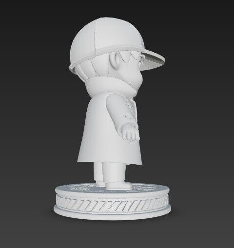 🕵️‍♂️ The Famous Detective in a Cute Style: Chibi Victorian Sleuth 3D ...