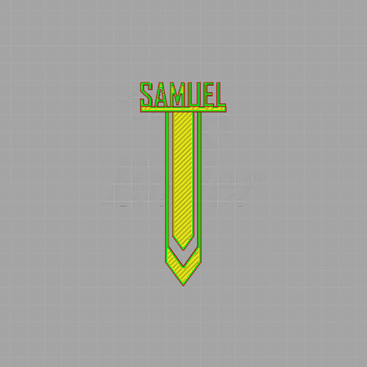 STL file SAMUEL / NAME / BOOKMARK / GIFT / BOOK / BOOK / SCHOOL ...