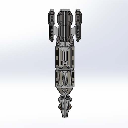 Syndic Class Destroyer, Starwars Thrawn, Armada Scale with Post Stand ...