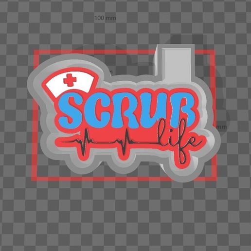🩺 Scrub Life Freshie Mold・ STL File for 3D printing・Cults
