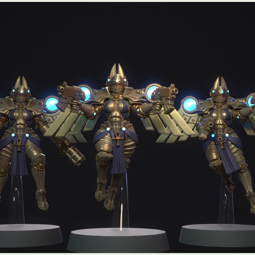 🤫 Bastet seraphim anime figurines・ STL File for 3D printing・Cults