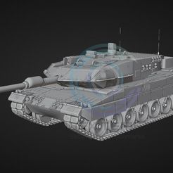 STL file Leopard 2A6 1:100 🐆 ・3D print design to download・Cults