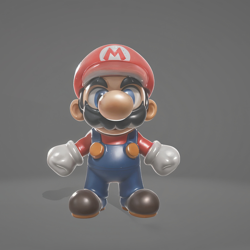 🧞‍♂️ Cute Mario - 3D Model・Free STL File for 3D printing・Cults