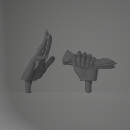 🤲 Hands custom Rogue, taking glove off・ STL File for 3D printing・Cults