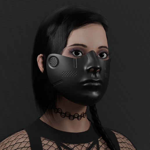 🎭 Cyborg Experiment Mask - Perihelion Prints・ STL File for 3D printing ...