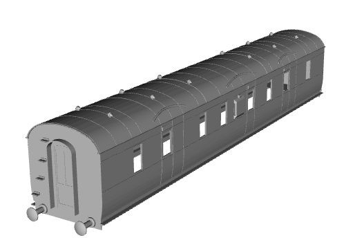 🚂 LMS 50ft full brake coach diagram 1715 1/76 scale・ 3D File for 3D ...