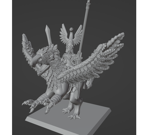 Free STL file High Elf Hero on Griffon 🧝 ・3D printable model to ...