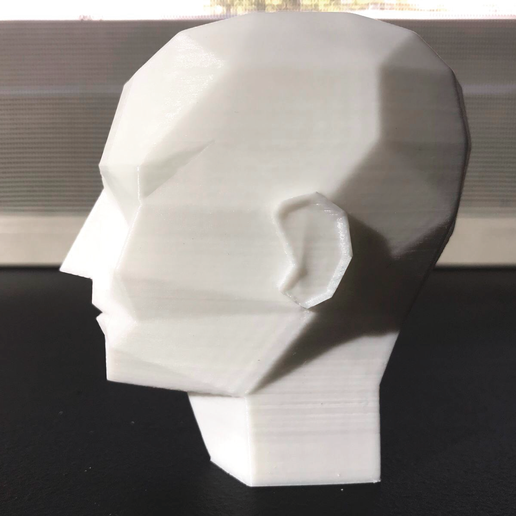 👫 Human Head Abstracted - Human Head Abstrac Low Poly・ STL File for ・Cults