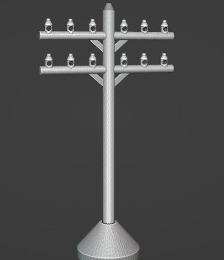 ⚡ HO electric pole・Free STL File for 3D printing・Cults