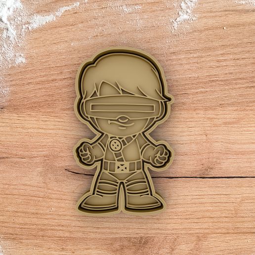 🍪 Cyclops cookie cutter from the X-Men・ STL File for 3D printing・Cults