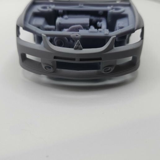👽 1/24 Evo IX Engine Bay w/ Built 4G63 Forward Facing Turbo 1/64 ...