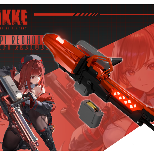 ️ Nikke Goddess of Victory Rapi RedHood Machine Gun STL file・ STL File ...