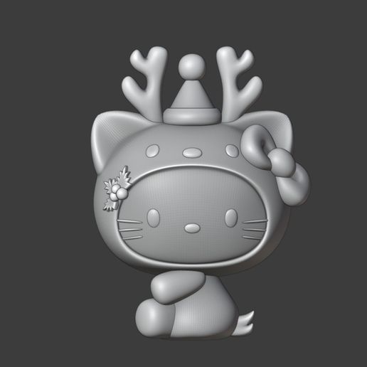 STL file Hello kitty Christmas 👋 ・3D printer model to download・Cults