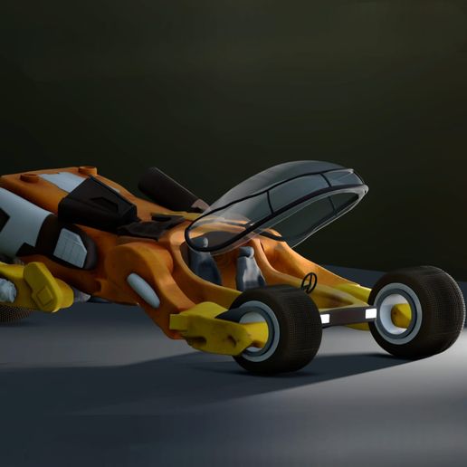 🚗 BUJJI CAR-FUTURISTIC VEHICLE・ 3D File for 3D printing・Cults