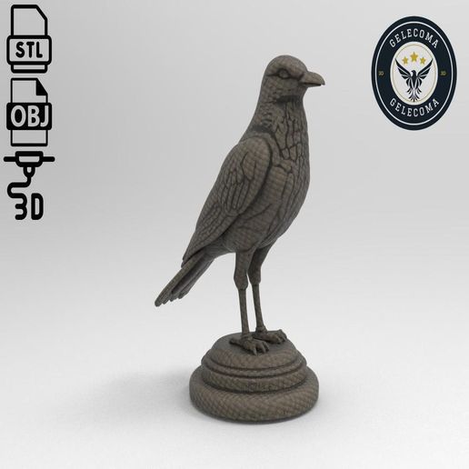 🗿 Magpie Animal 3d Print・ 3D File for 3D printing・Cults