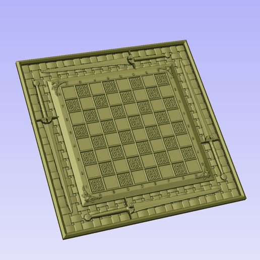 ⚔️ Medieval swords medieval sword chessboard 3D Model STL for CNC ...