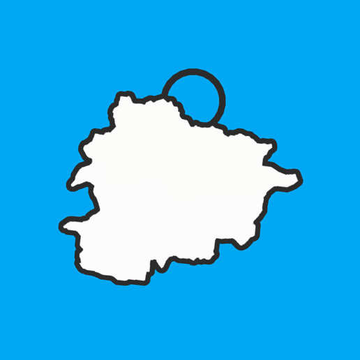 STL file Andorra Keychain 🇦🇩 ・Model to download and 3D print・Cults