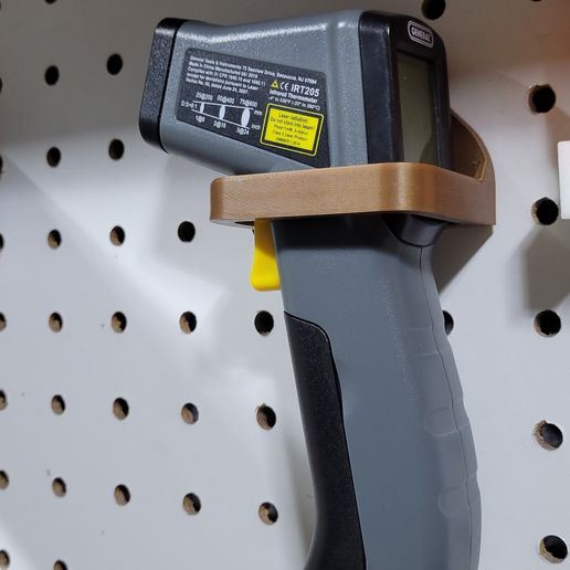 🧰 Harbor Freight Laser Temperature Pegboard Mount・Free STL File for ・Cults