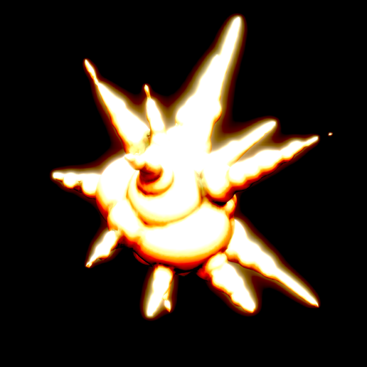 💥 Enhanced Action Explosion Effect part・Free STL File for ・Cults